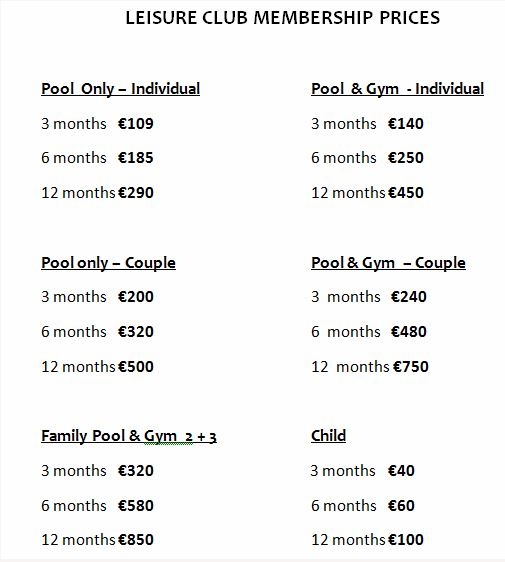 Health Club Membership | Health Clubs Letterkenny | Clanree Hotel